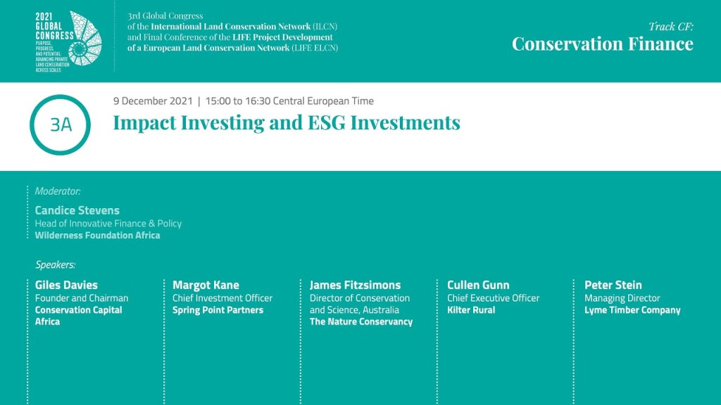 Conservation Finance - International Land Conservation Network