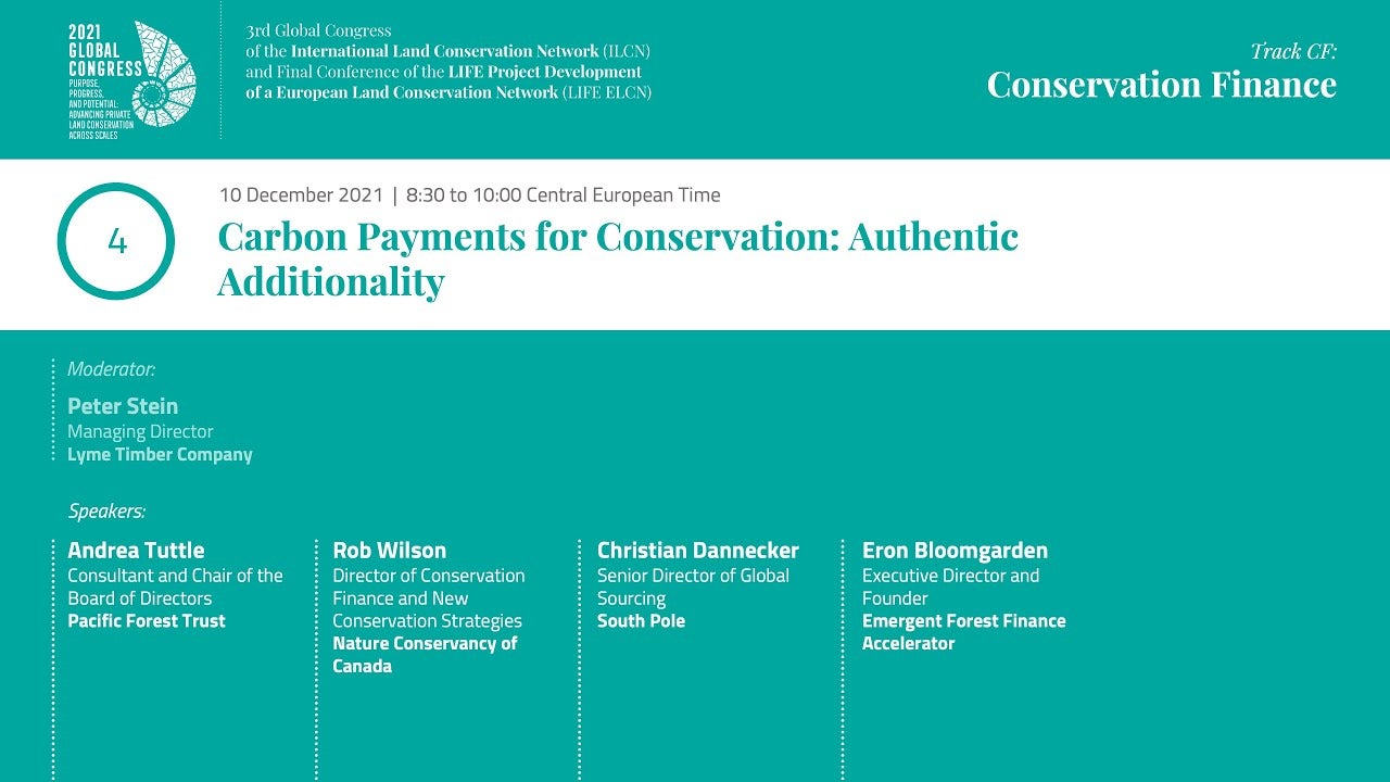 Conservation Finance - International Land Conservation Network