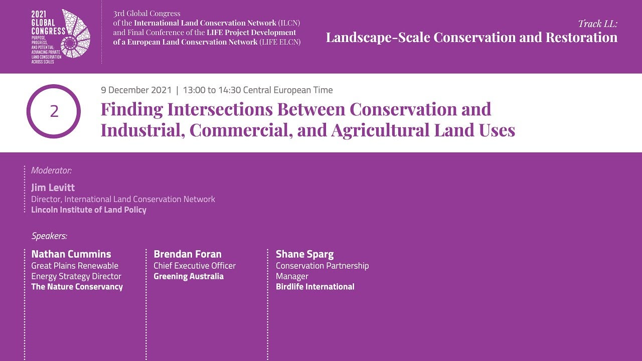 Large Landscape Conservation - International Land Conservation Network