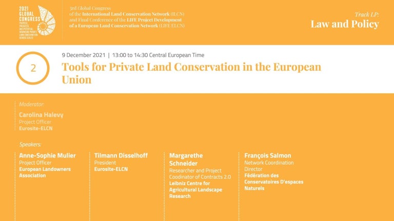 Conservation Law and Policy - International Land Conservation Network
