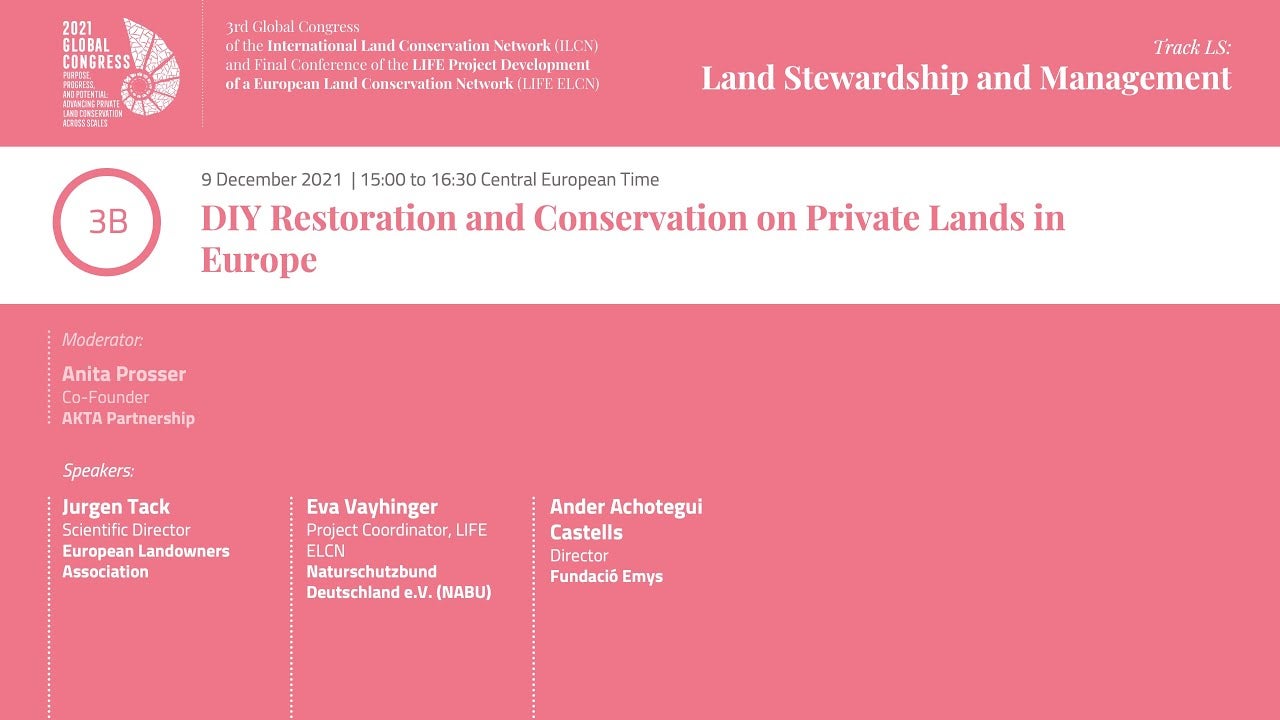 Stewardship and Land Management - International Land Conservation Network